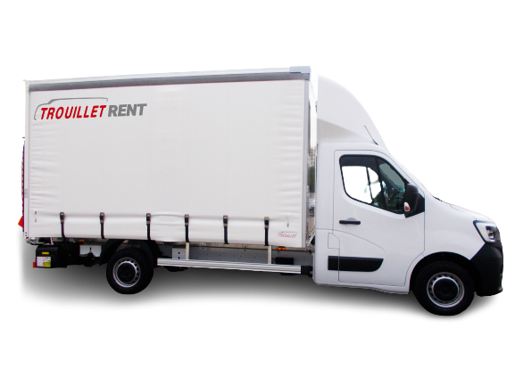 20m3 bâché - PLSC - châssis cabine avec hayon